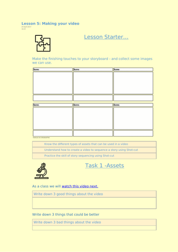 KS3 Digital Media Lesson: Create Your E-Safety Video in Shotcut ...