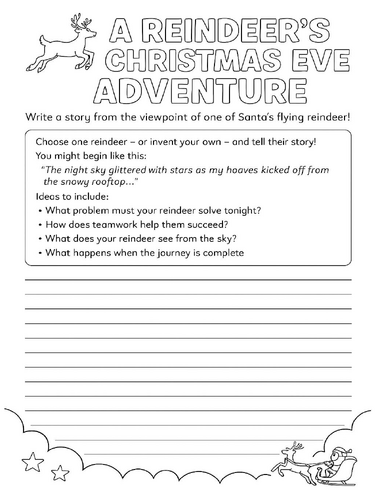 A Reindeer’s Christmas Eve Adventure | Teaching Resources