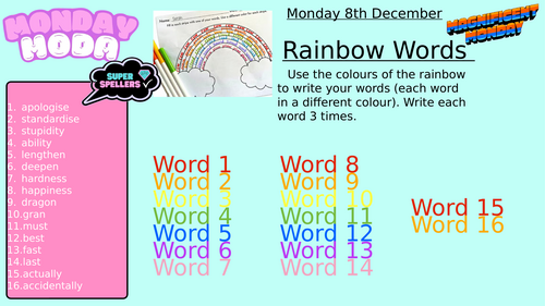 Year 4 Spelling Activities – Week 14 Daily Spelling Games, Riddles ...