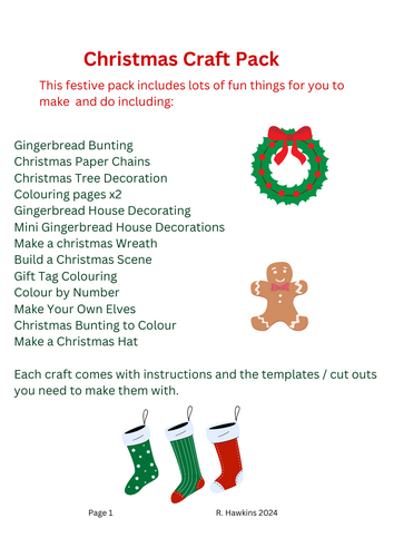 Christmas Activity Bundle, Festive Games & Crafts | Teaching Resources