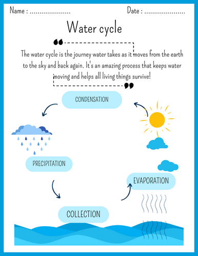 Water Cycle Science Worksheets | Teaching Resources