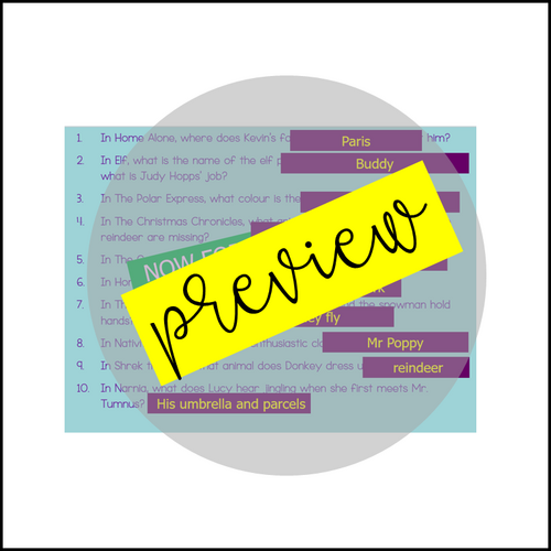 Christmas Quiz 2025 | KS2–KS3 Festive Classroom Quiz | General Knowledge, TV & Film, Maths ...