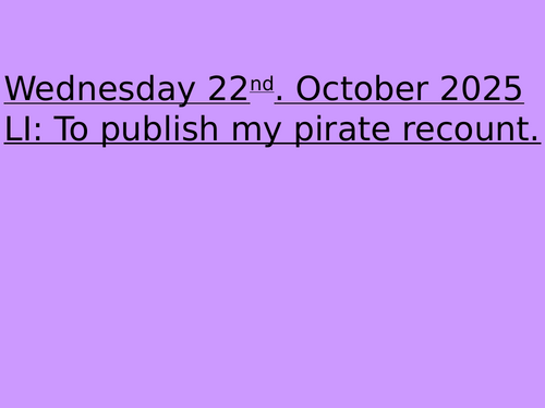 Year 1 Pirate Writing Unit – Recounts & Adjectives | 1-Week Editable ...