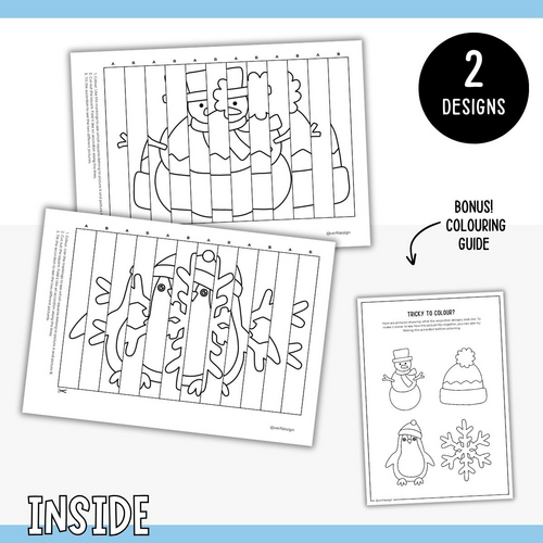 Magical Winter Agamographs - Printable Craft for Kids | Teaching Resources