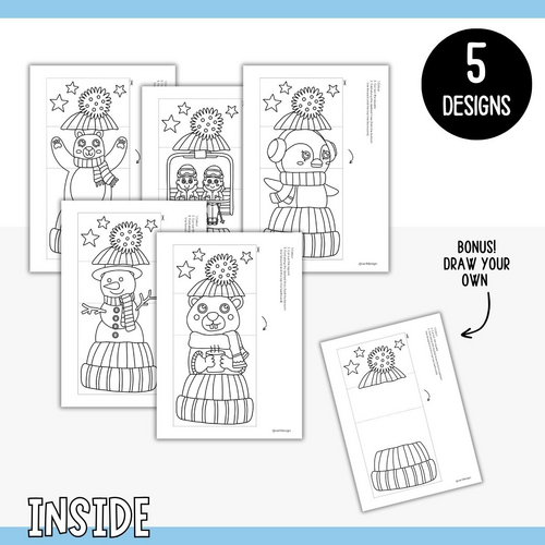 Surprise Winter Hats - Printable Craft for Kids | Teaching Resources