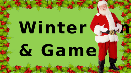 Winter Christmas Games | No Prep Classroom Fun | KS2 KS3 KS4 | End of ...