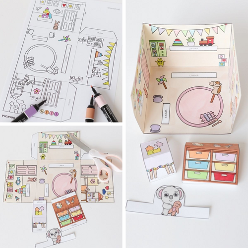 Dollhouse in 3D Craft - Preschool | Teaching Resources