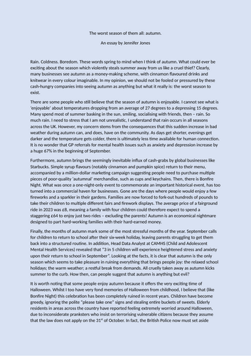 AQA English Language Paper 2 Q5 Lesson | Teaching Resources