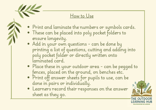 Outdoor Learning Scavenger Hunt | Teaching Resources