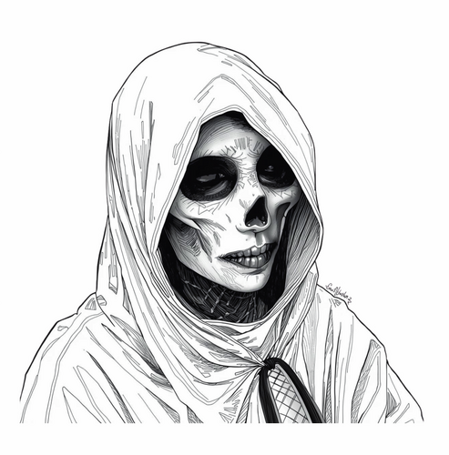 Ghostly Fantasy Coloring 50 Creepy-Cute Mythical Beings | Teaching ...