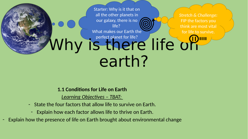 A level Environmental science - conditions for life PPT | Teaching ...