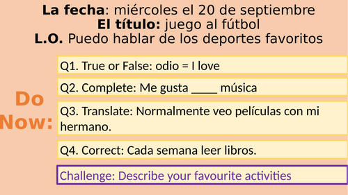 Sports (los deportes) Ks3 spanish | Teaching Resources