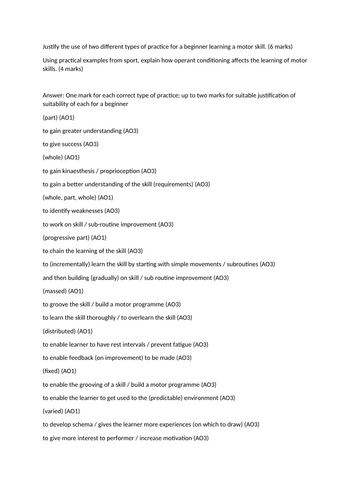 A-Level PE – Learning Theories Unit (Operant Conditioning, Social ...