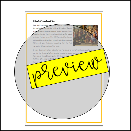 Who Were the Wise Men? Christmas Reading Comprehension | KS2–KS3 ...