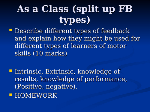 A-Level PE – Memory Models | Teaching Resources