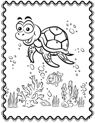 Ocean Friends Coloring Book for Kids | Teaching Resources