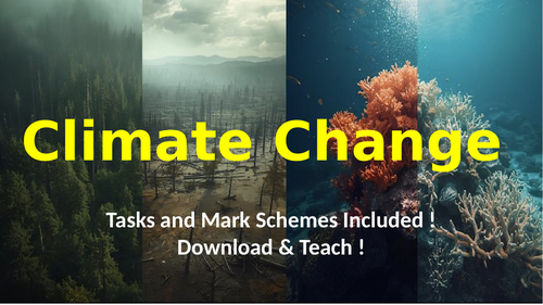 GCSE (KS4) Climate Change Lesson (Download & Teach) | Teaching Resources