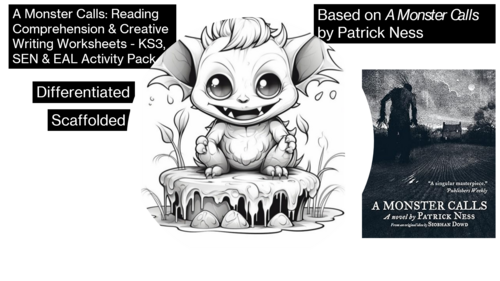 A Monster Calls: Reading Comprehension & Creative Writing Worksheets ...