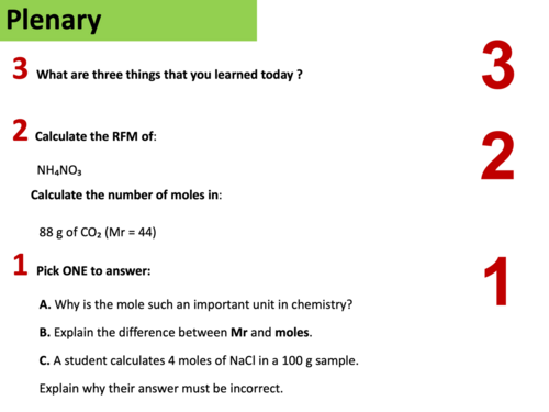 AS & A level Chemistry: Calculating Relative Formula Mass & Moles ...