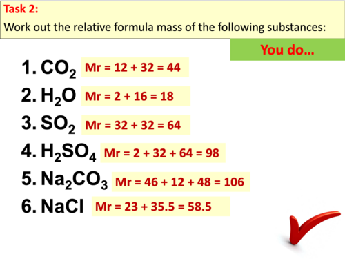 AS & A level Chemistry: Calculating Relative Formula Mass & Moles ...