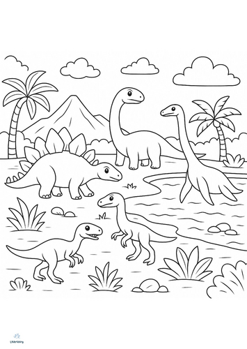 Dinosaur Colouring Pages for Kids | 30 Fun Prehistoric Activity Sheets ...