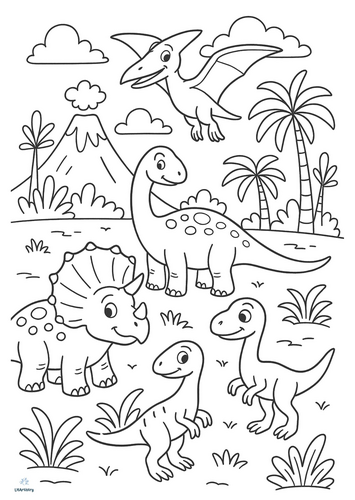 Dinosaur Colouring Pages for Kids | 30 Fun Prehistoric Activity Sheets ...