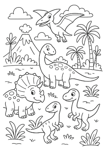 Dinosaur Colouring Pages for Kids | 30 Fun Prehistoric Activity Sheets ...