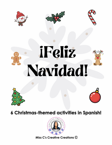 SPANISH BUNDLE - Feliz Navidad (Christmas-themed Spanish activities ...