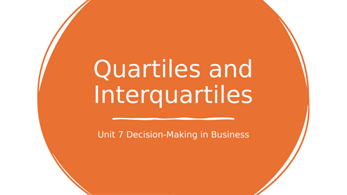 Quartiles, Inter-quartiles and Boxplots | Teaching Resources