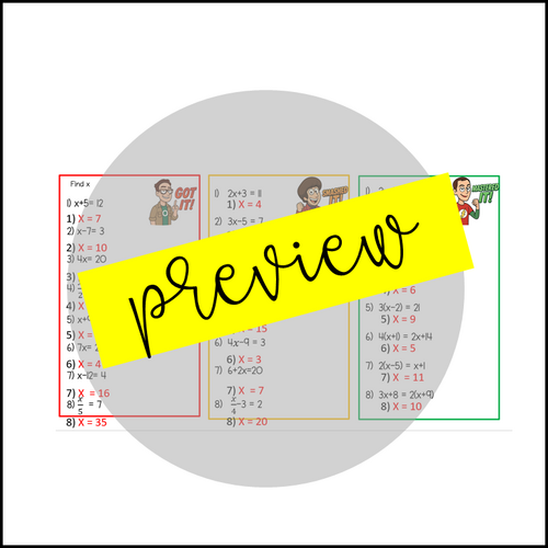 One-Step Algebra Worksheet | KS3 Maths | Differentiated + Answers ...