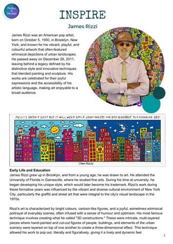 James Rizzi Pop Art Cityscapes – KS2/KS3 Art Lesson (SEN Adaptable ...