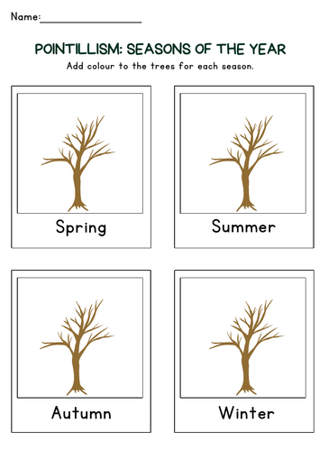 Four Seasons Calendar | Teaching Resources
