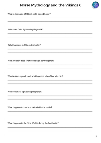 Norse Mythology & The Viking World – Lesson 6: Ragnarök – The End of ...