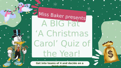 A Christmas Carol Quiz | Teaching Resources