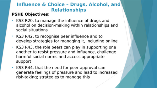 Influence and Choice – Drugs, Alcohol, and Relationships | Teaching ...