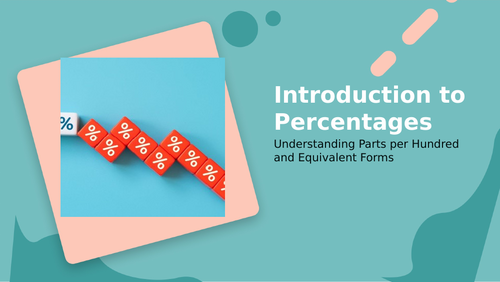 KS3 Percentages Introduction Full Lesson and worksheet | Teaching Resources