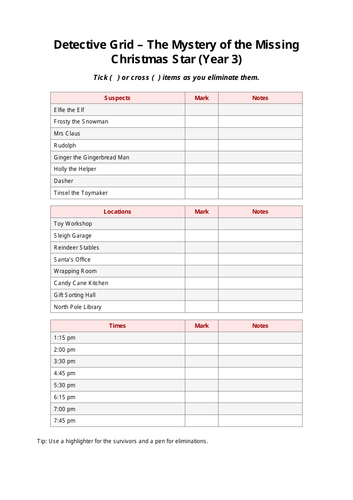 Christmas Maths Mystery: The Missing Christmas Star | Year 3 | Problem ...