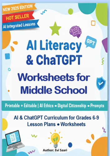 AI Literacy and ChatGPT: Worksheets For Middle School | Teaching Resources