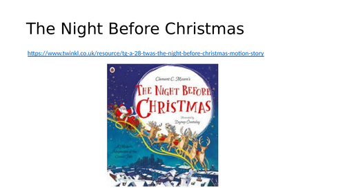 KS1 Christmas Activities - Twas the night before Christmas | Teaching ...