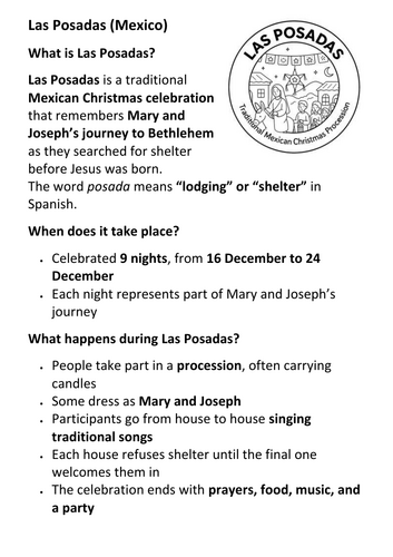 Las Posadas Activity Bundle | Teaching Resources