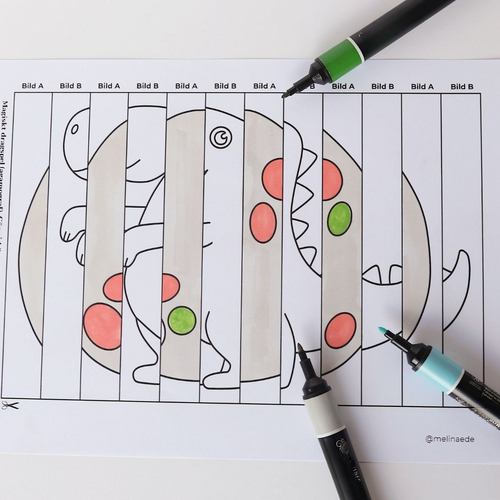 Magical Agamographs - Printable Dinosaur Craft for Kids | Teaching ...