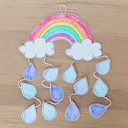 Printable Rainbow Craft for Kids - Cut, Colour and Make | Teaching ...