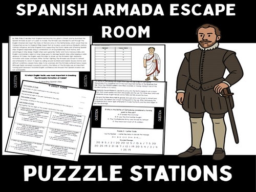 GCSE History Escape Room: Elizabeth I, Spain & the Spanish Armada ...