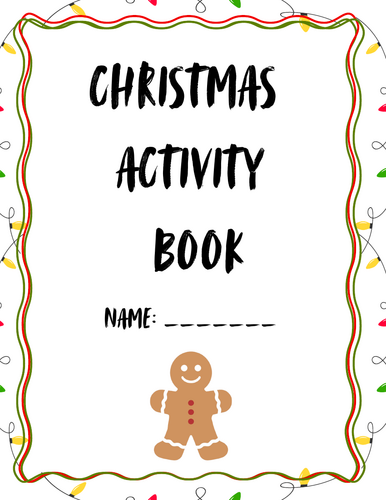 Christmas Activity Booklet | Printable Holiday Puzzles, Word Search ...
