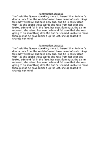 The lion, the witch and the wardrobe writing units | Teaching Resources