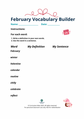 February Literacy Morning Work – Print & Go Writing Activities (KS2 ...