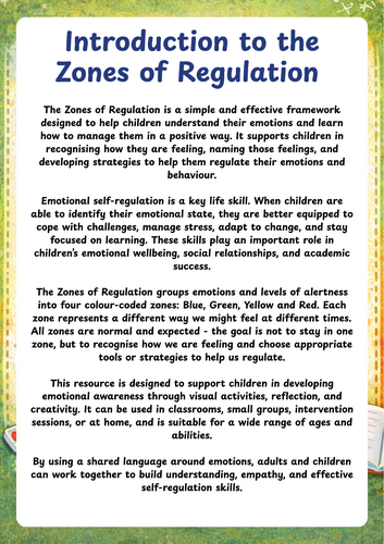 Zones of Regulation® Workbook & Activities| Emotional Regulation | SEL ...