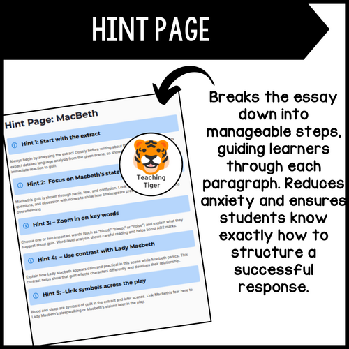 GCSE Macbeth Exam Question – Guilt in Macbeth (30 Marks) | Model ...