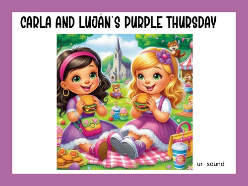 Phonics Reading ur sound words. Story and supporting image. | Teaching ...