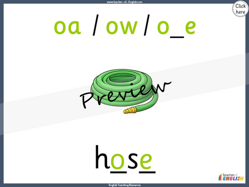 Vowel Digraphs Making the Long 'o' Sound - Year 1 Spelling | Teaching ...